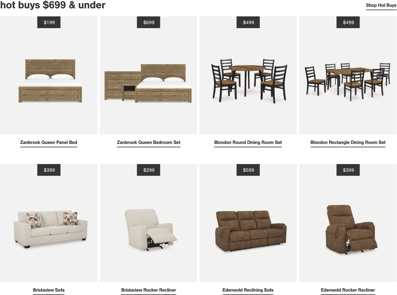 Deals on Furniture, Decor, Lighting, and More | Ashley