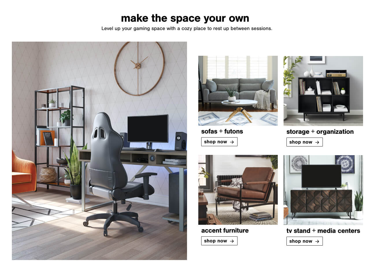 Gaming Room Furniture & Supplies | Ashley Furniture HomeStore