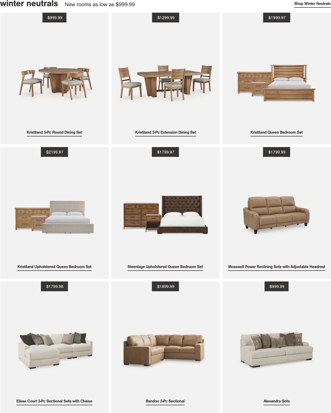 Deals on Furniture, Decor, Lighting, and More | Ashley